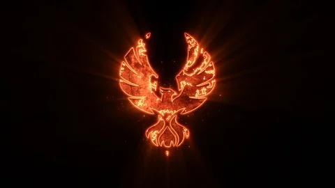 Fire Eagle Phoenix Logo with Reveal Effe... | Stock Video | Pond5