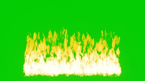 Fire Effect,Isolated on Green Screen Bac... | Stock Video | Pond5