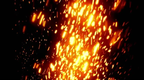 Fire Elegant Falling Particles Loopable ... | Stock Video | Pond5