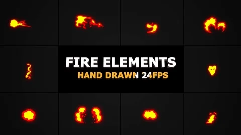 Fire Elements ~ After Effects Template #96686100 | Pond5