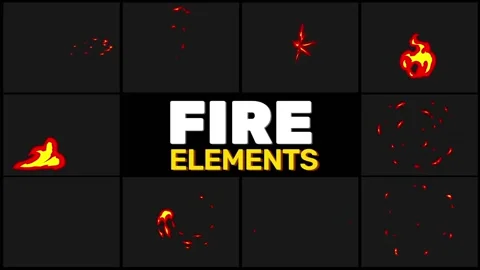 After Effects Template: Fire Elements #220928962 | Pond5