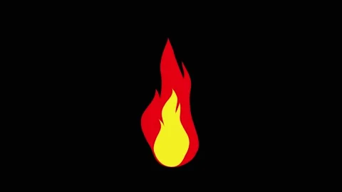 Fire Emoji reaction, icon animation on b... | Stock Video | Pond5