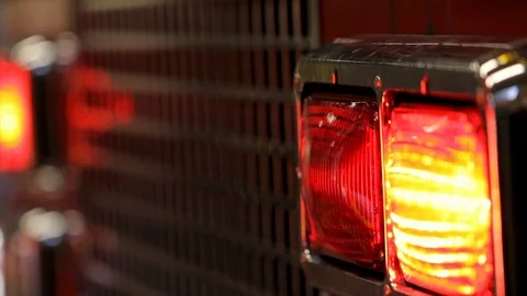 Fire Engine Emergency Lights Stock Video Footage | Royalty Free Fire ...