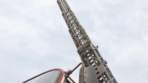 Fire escape for people and fire fighting | Stock Video | Pond5