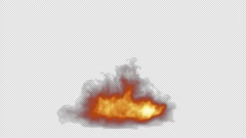 Fire explosion on alpha background | Stock Video | Pond5
