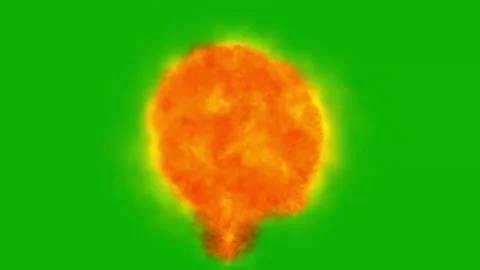 Fire explosion green screen motion graph... | Stock Video | Pond5