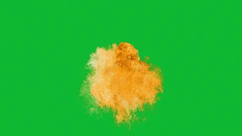 fire explosion on greenscreen background | Stock Video | Pond5