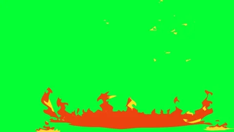 fire flame background and 2d animation, ... | Stock Video | Pond5