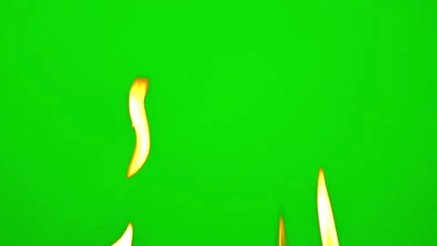 Fire flame burning glow on green screen ... | Stock Video | Pond5