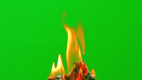 Green Screen Burning Stock Video Footage | Royalty Free Green Screen ...
