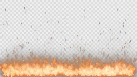 fire flame with spark flying icon concep... | Stock Video | Pond5