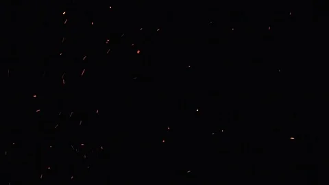 fire flames and glowing ash particles ba... | Stock Video | Pond5