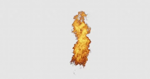 Fire Flames isolated, Alpha Channel, 4K | Stock Video | Pond5