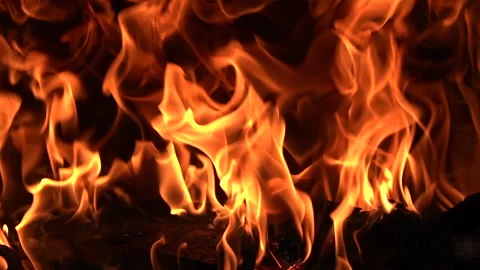 Fire flames in super slow motion isolate... | Stock Video | Pond5