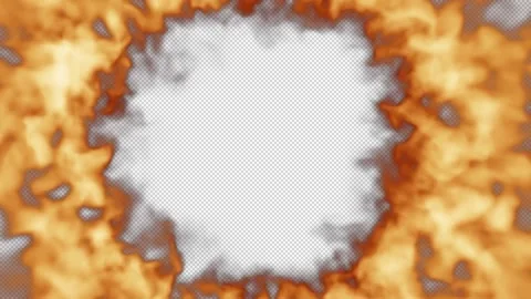 Fire frame burning isolated overlay on b... | Stock Video | Pond5