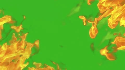Fire green screen | Stock Video | Pond5