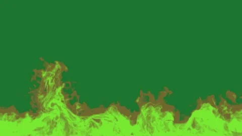Fire high quality animated green screen ... | Stock Video | Pond5