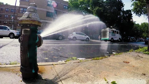 Fire Hydrant - Car Wash - 4k | Stock Video | Pond5