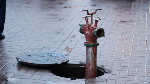 Open Fire Hydrant Stock Video Footage | Royalty Free Open Fire Hydrant ...