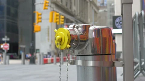 Fire Hydrant on New York city streets in... | Stock Video | Pond5