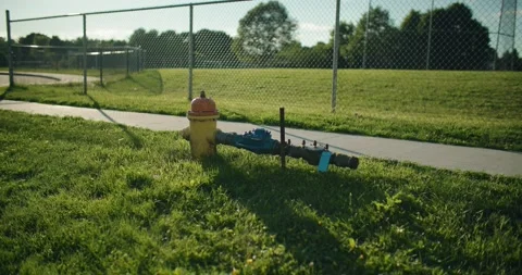 Fire Hydrant Safety Inspection Flow Test... | Stock Video | Pond5
