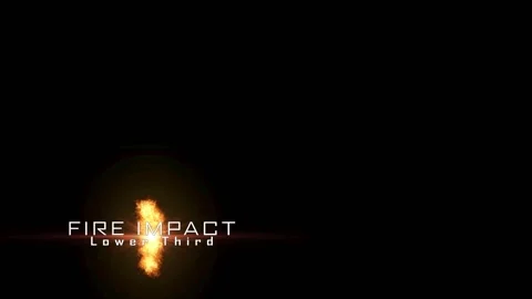Fire Impact Lower Third ~ After Effects Project #146834132