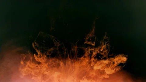 Fire ink on a dark background | Stock Video | Pond5