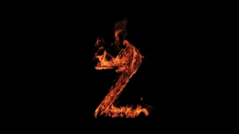 Fire Letter. Burning Letter. Fire Text. ... | Stock Video | Pond5