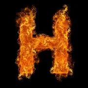 Letter H Fire H Letter Fire Stock Photos, Royalty Free H Letter Fire