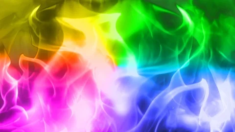 fire loop rainbow animation background | Stock Video | Pond5