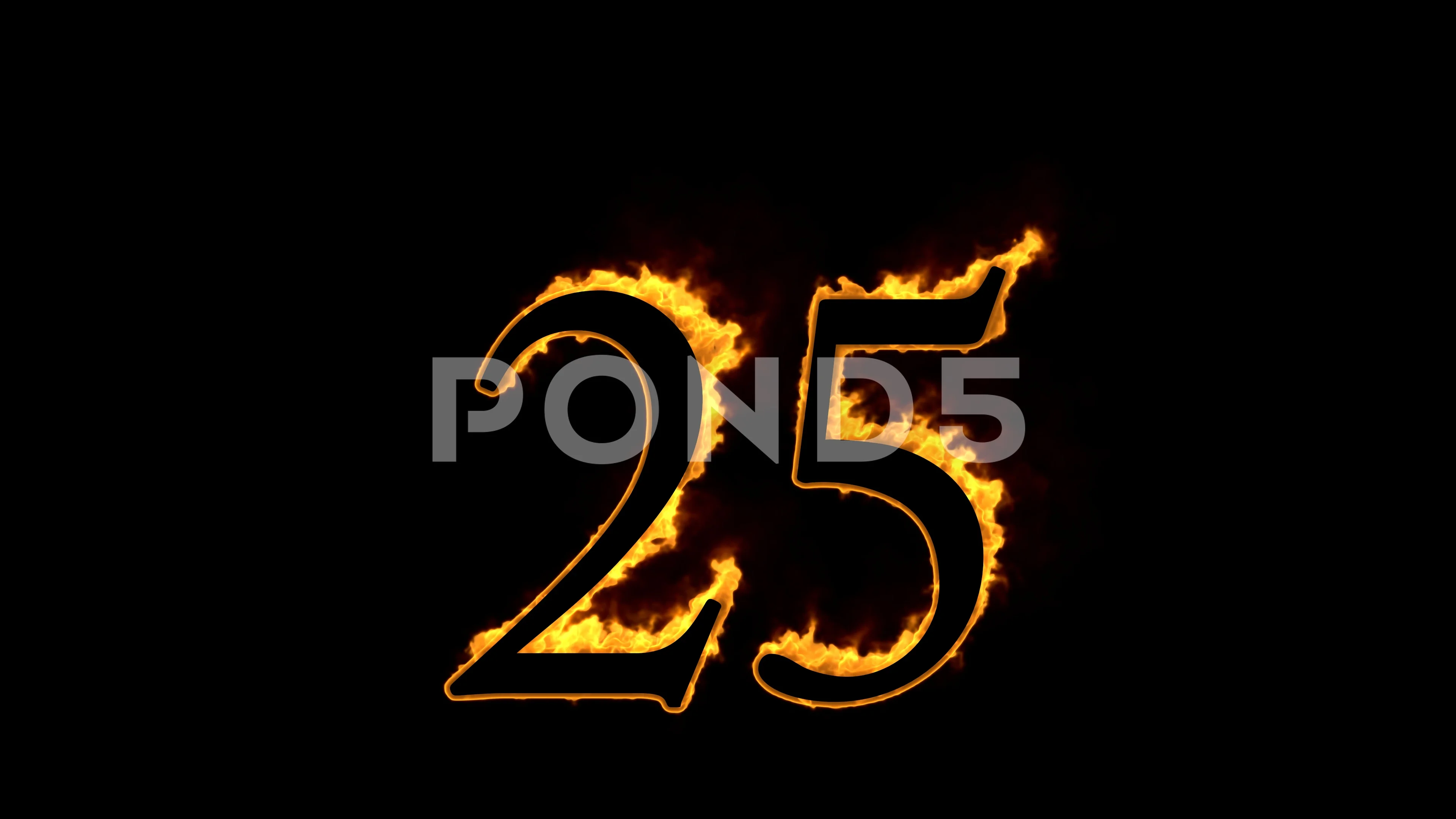 Number Twenty Five On Fire