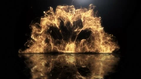 Fire Particles Explosion Logo Reveal Ani... | Stock Video | Pond5