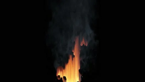 Fire pixelsort. Distortion of a flame im... | Stock Video | Pond5