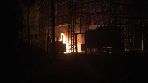 Substation Fire Stock Footage ~ Royalty Free Stock Videos | Pond5
