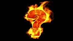Animated Flame Question Mark