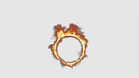 Fire Ring White Background