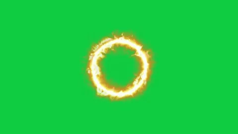 Ring Of Fire Green Screen Stock Footage ~ Royalty Free Stock Videos | Pond5