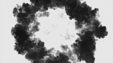 Fire Ring Shockwave Explode On Transpare... | Stock Video | Pond5