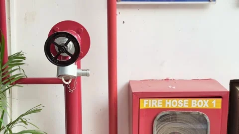 fire safety protocol, fire extinguishing... | Stock Video | Pond5