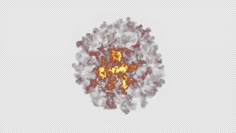 Fire shockwave blowing on alpha backgrou... | Stock Video | Pond5