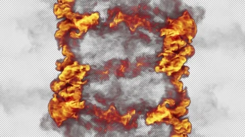 Fire shockwave blowing transition reveal... | Stock Video | Pond5