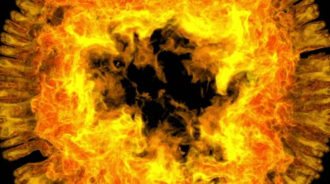 Fire shockwave effect | Stock Video | Pond5