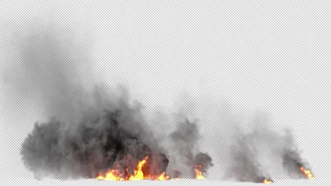 fire Smoke with Alpha | Stock Video | Pond5