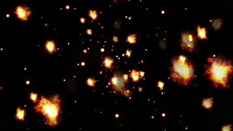 fire spark blast particle effect loop an... | Stock Video | Pond5