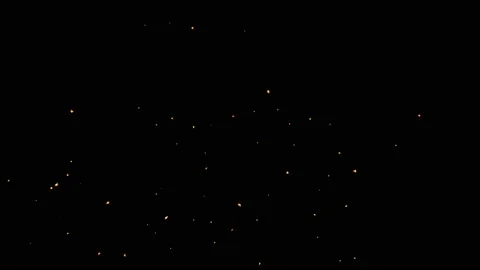 Fire Sparks particles overlay effect on ... | Stock Video | Pond5