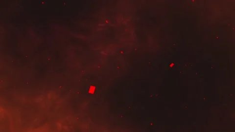 Fire sparks. Red smoke. Rising glow spar... | Stock Video | Pond5