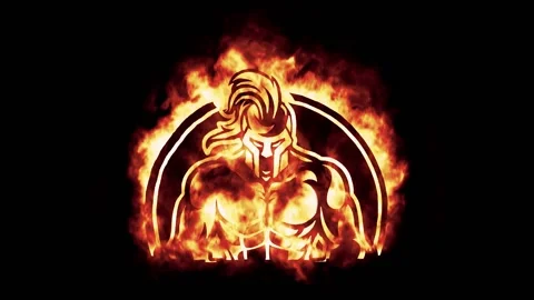 Warrior Mascot Logo Stock Footage ~ Royalty Free Stock Videos | Pond5