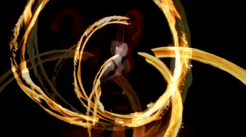 fire thrower performer circus woman danc... | Stock Video | Pond5