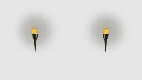 fire torch animation motion graphic vide... | Stock Video | Pond5