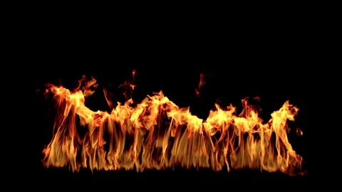 fire trail building huge fire wall in sl... | Stock Video | Pond5